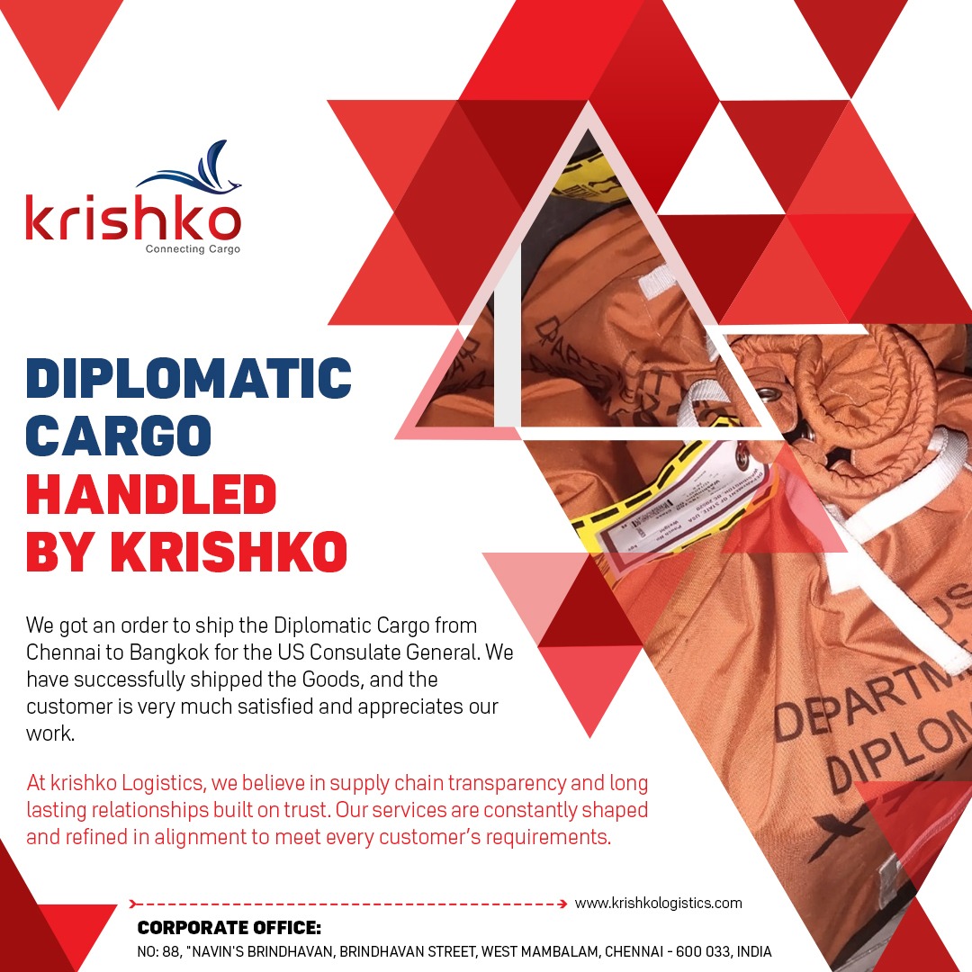 Krishko Logistics - Handled Diplomatic Cargo